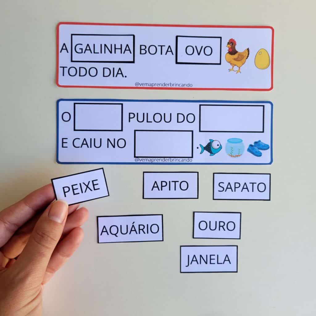 Construindo Frases – Vem Aprender Brincando